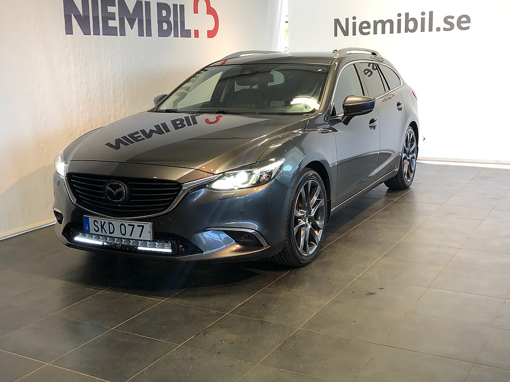 Mazda 6 Wagon 2.2 SKYACTIV-D AWD Kamera/Drag/HuD/S&V-hjul – Niemi Bil