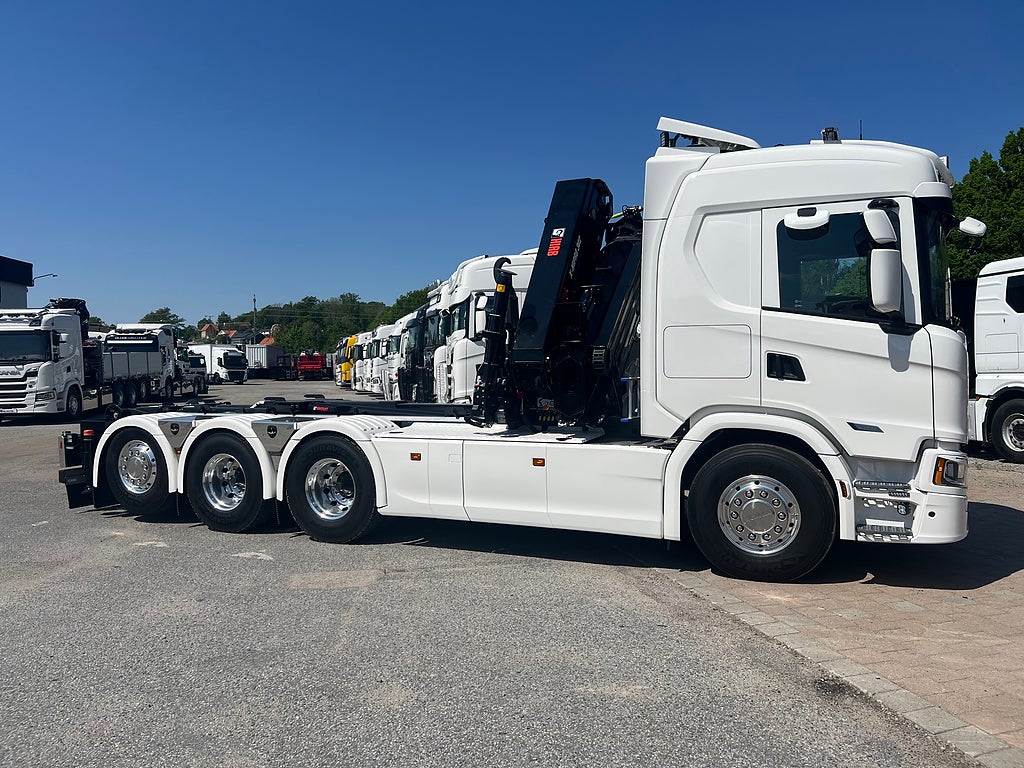 Scania G500 8×4*4 Super Kranväxlare Hiab 302 & Jibb – www ...