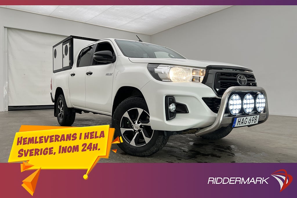 Toyota Hilux 2.4 AWD Fjärr-Värmare Drag Diff HUNDKÅPA Moms (HAG69B ...