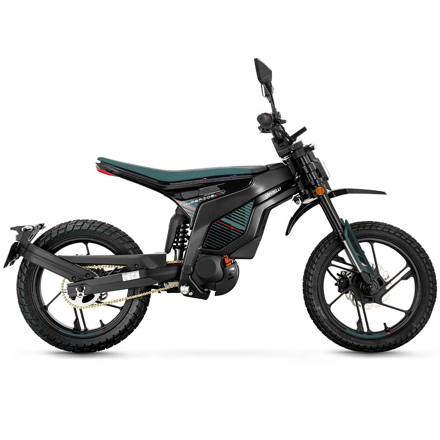 Viarelli Hyperide-S Black/Green Klass 1 - Elmoped 45 km/h (-) - Bytbil.com