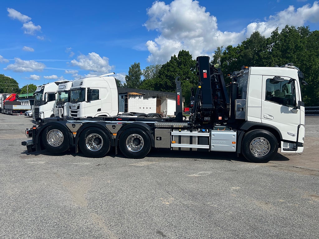 Volvo FM13 500 8×4*4 Tridem Kranväxlare Hiab 302 – www ...